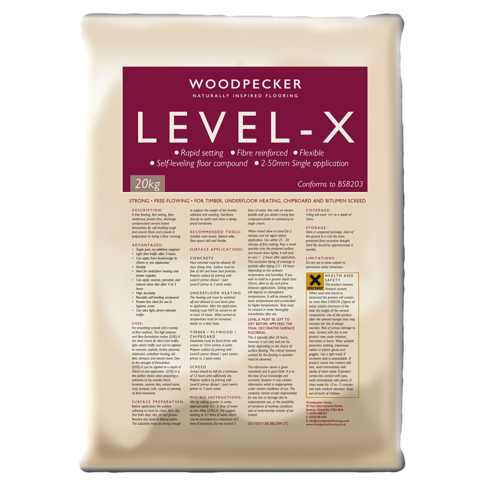 Level-X Self-Levelling Compound | Woodpecker Flooring